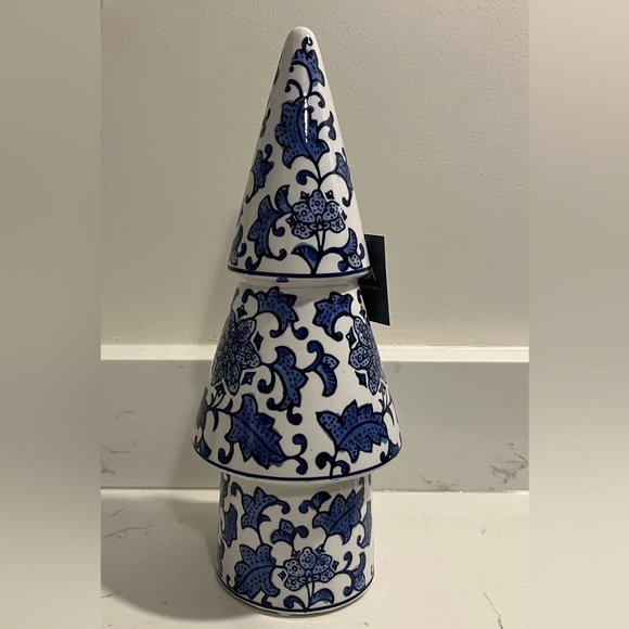 Mikasa | Holiday | Mikasa Blue White Chinoiserie Floral 3 Tier Ceramic ...